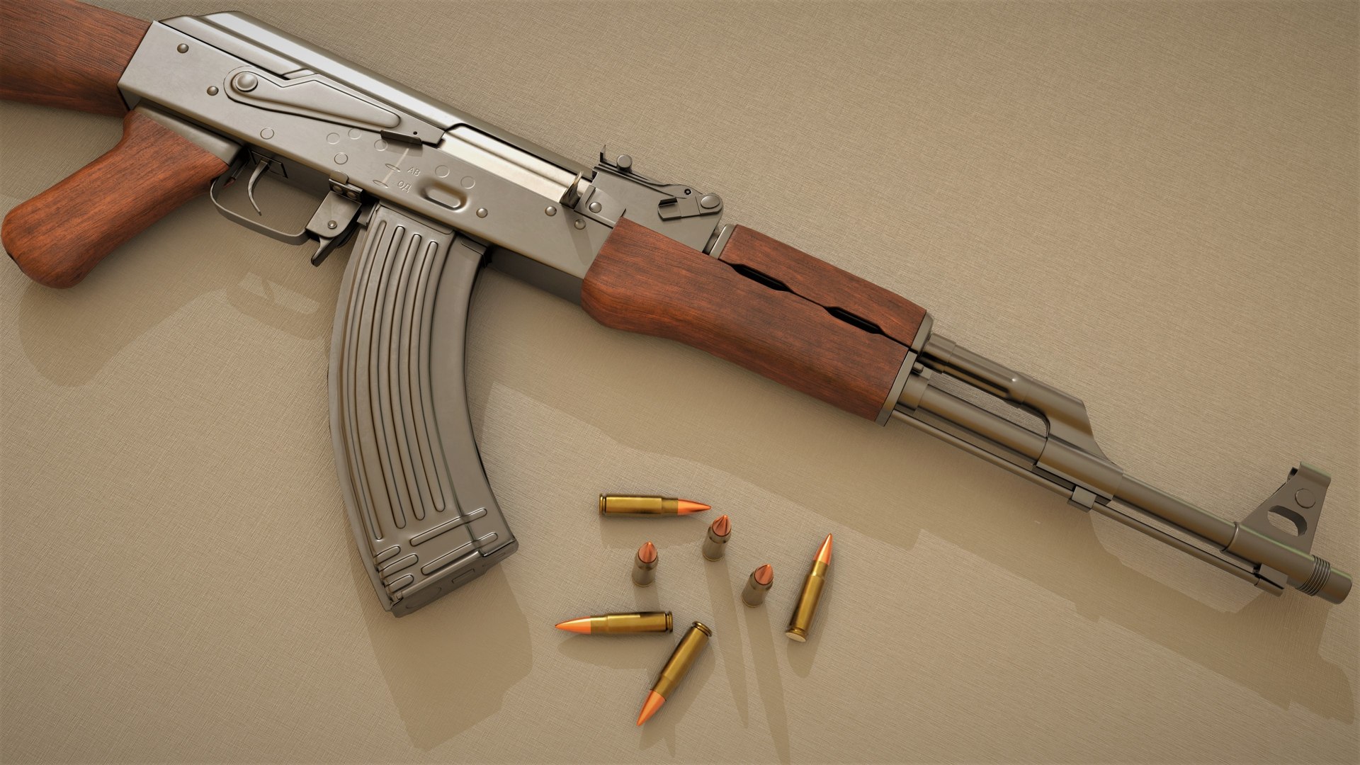 3D model AKM rifle - TurboSquid 1728342