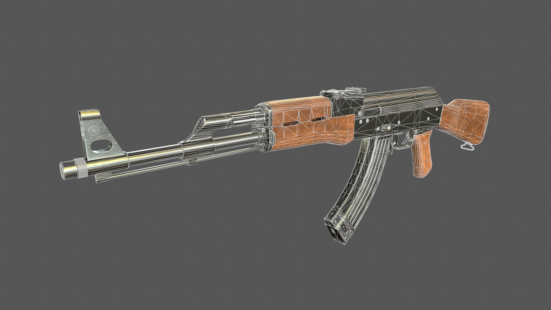 3D model AKM rifle - TurboSquid 1728342