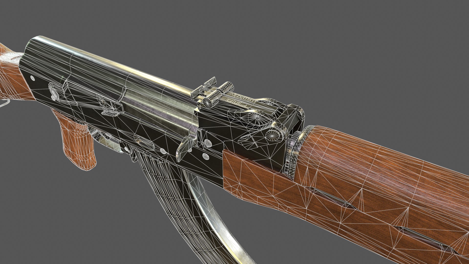 3D model AKM rifle - TurboSquid 1728342