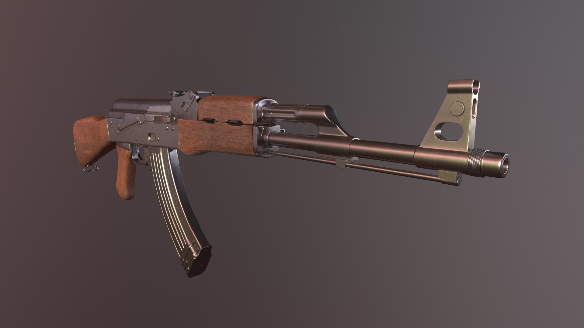 3D model AKM rifle - TurboSquid 1728342
