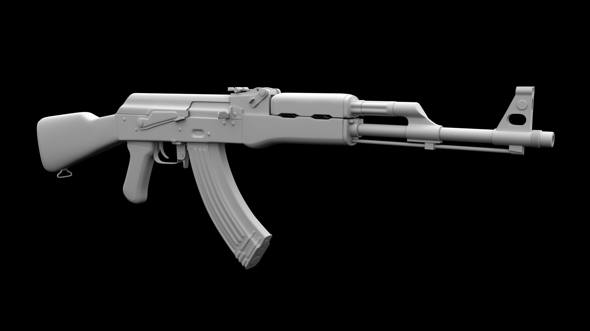 3D model AKM rifle - TurboSquid 1728342