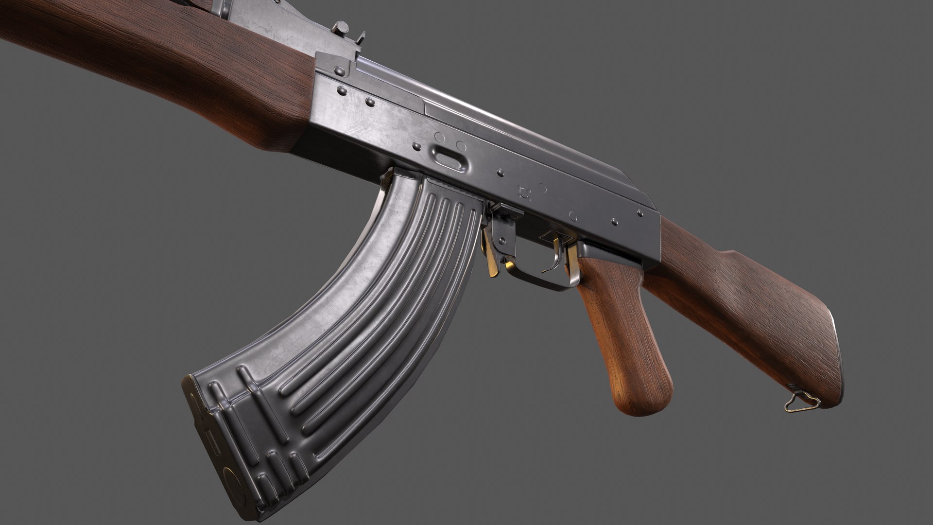 3D model AKM rifle - TurboSquid 1728342