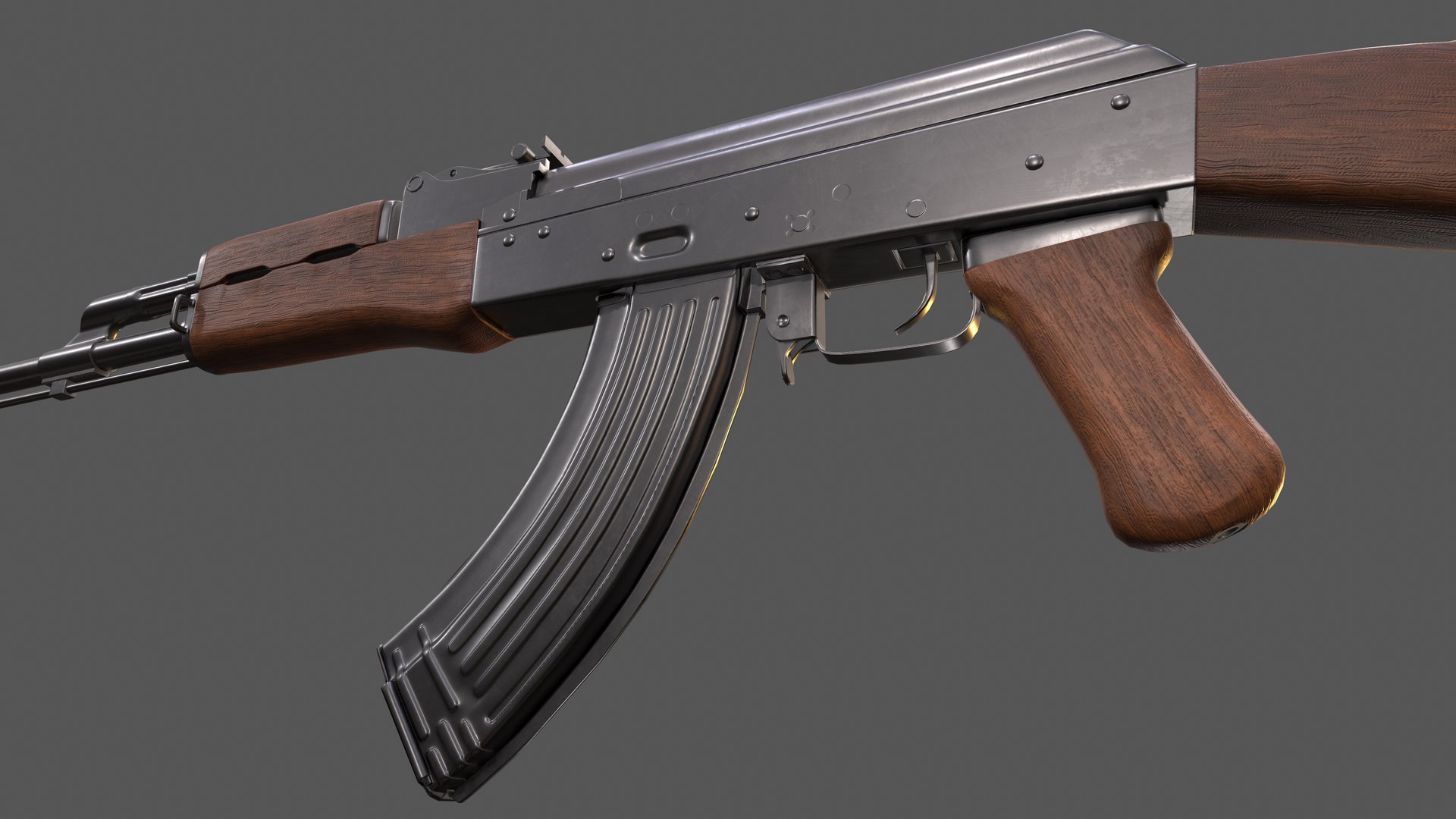 3D model AKM rifle - TurboSquid 1728342