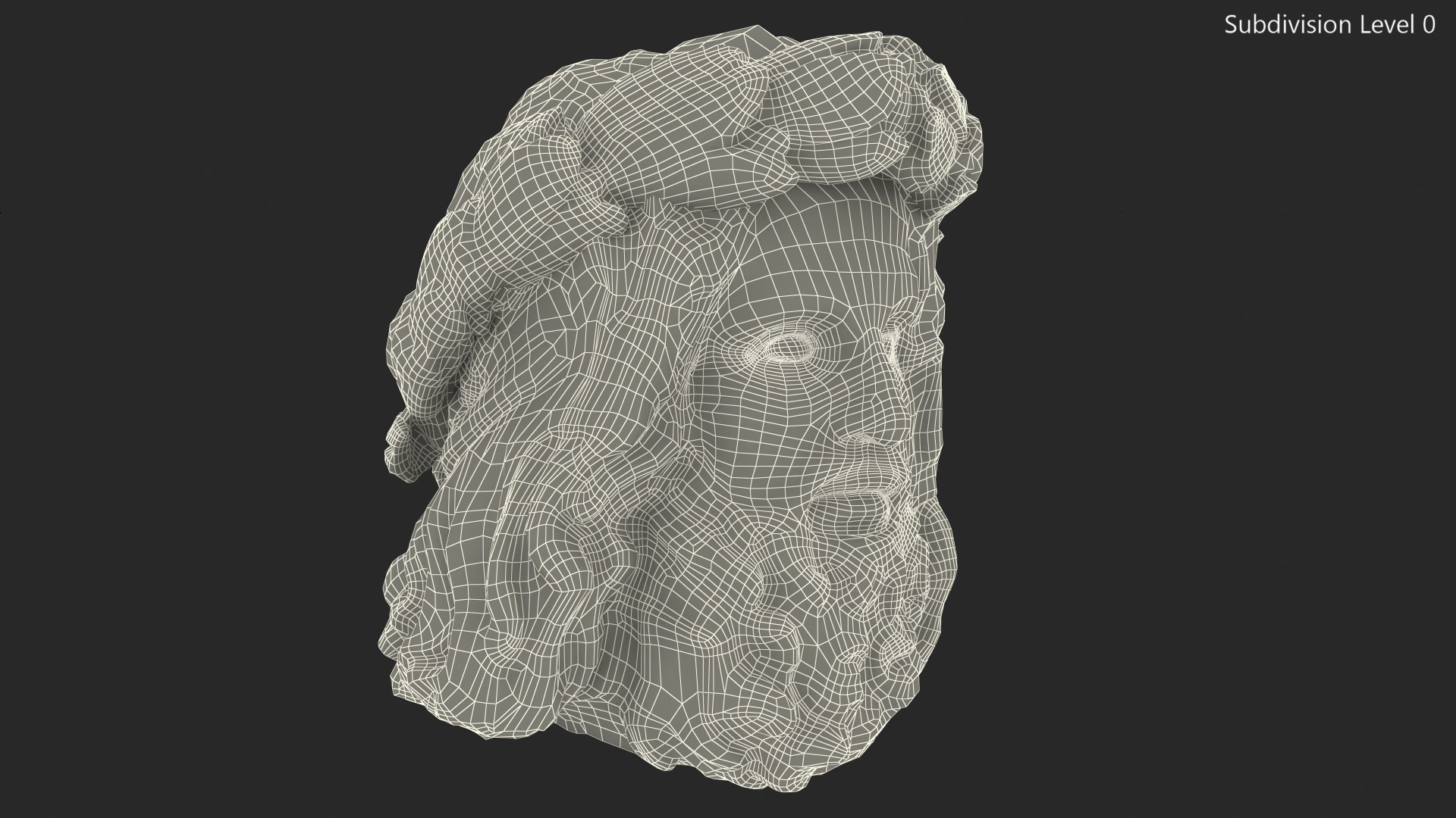 Zeus Head With Gold Wreath Sculpture Model - TurboSquid 1839428