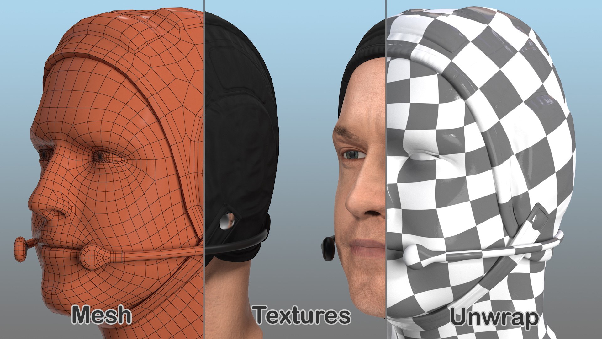 Astronaut head model - TurboSquid 1566835