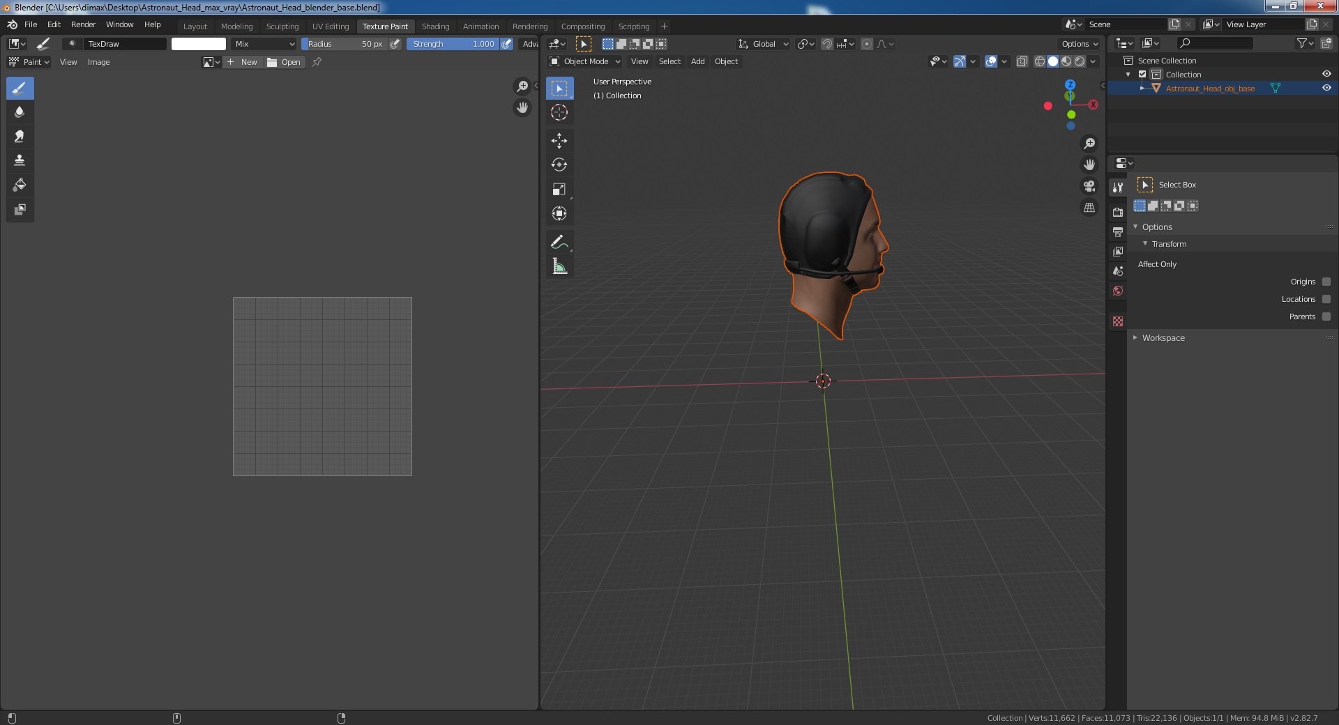 Astronaut head model - TurboSquid 1566835