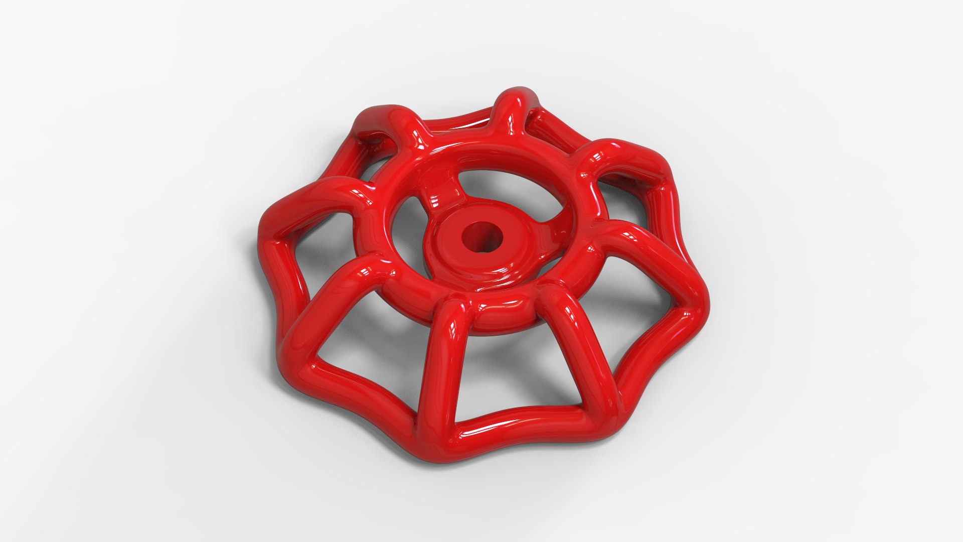 Red Valve Steering Wheel 3D Model - TurboSquid 2362045