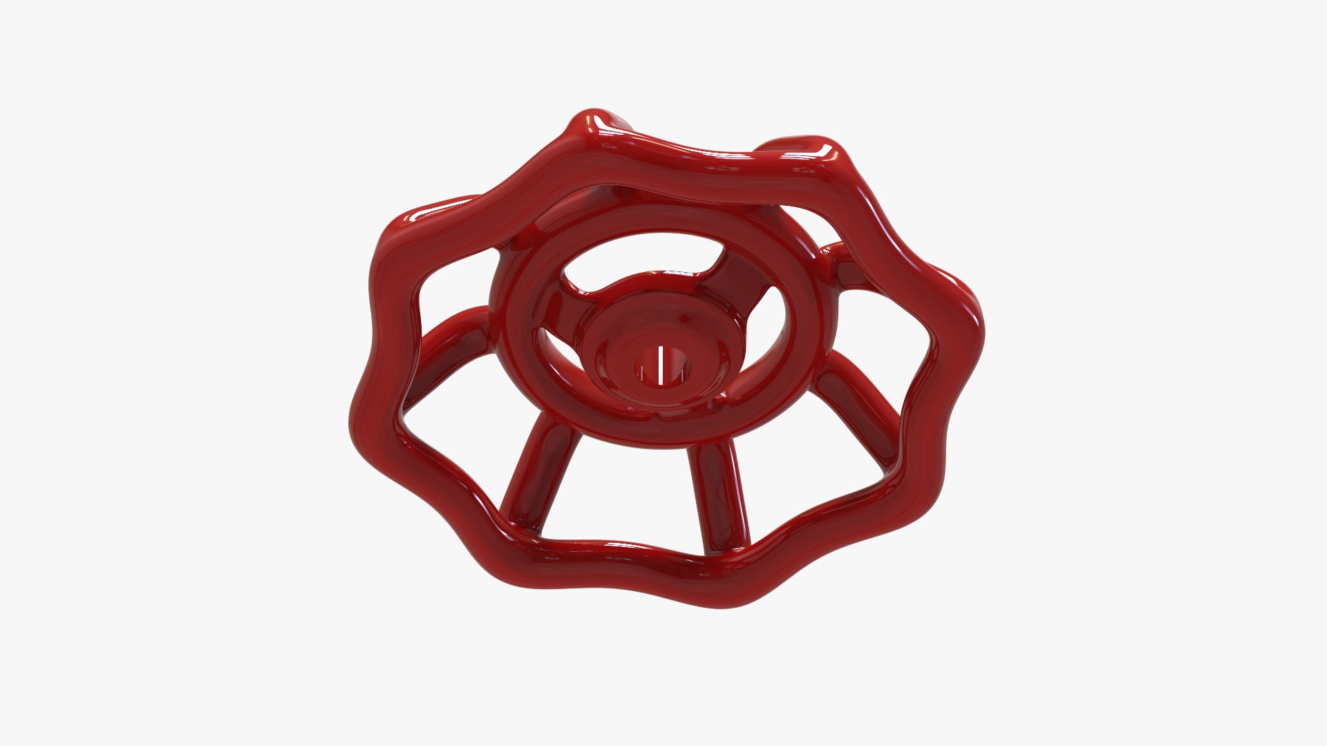Red Valve Steering Wheel 3D Model - TurboSquid 2362045