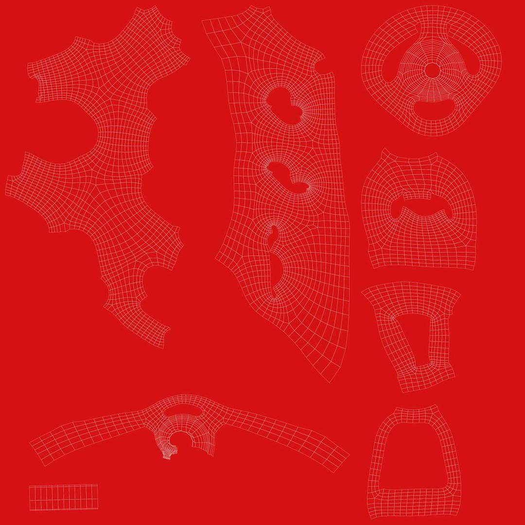 Red Valve Steering Wheel 3D Model - TurboSquid 2362045