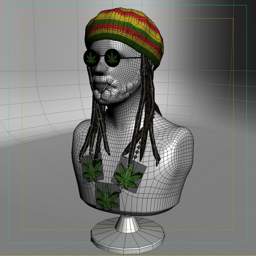 3d Rasta Hat