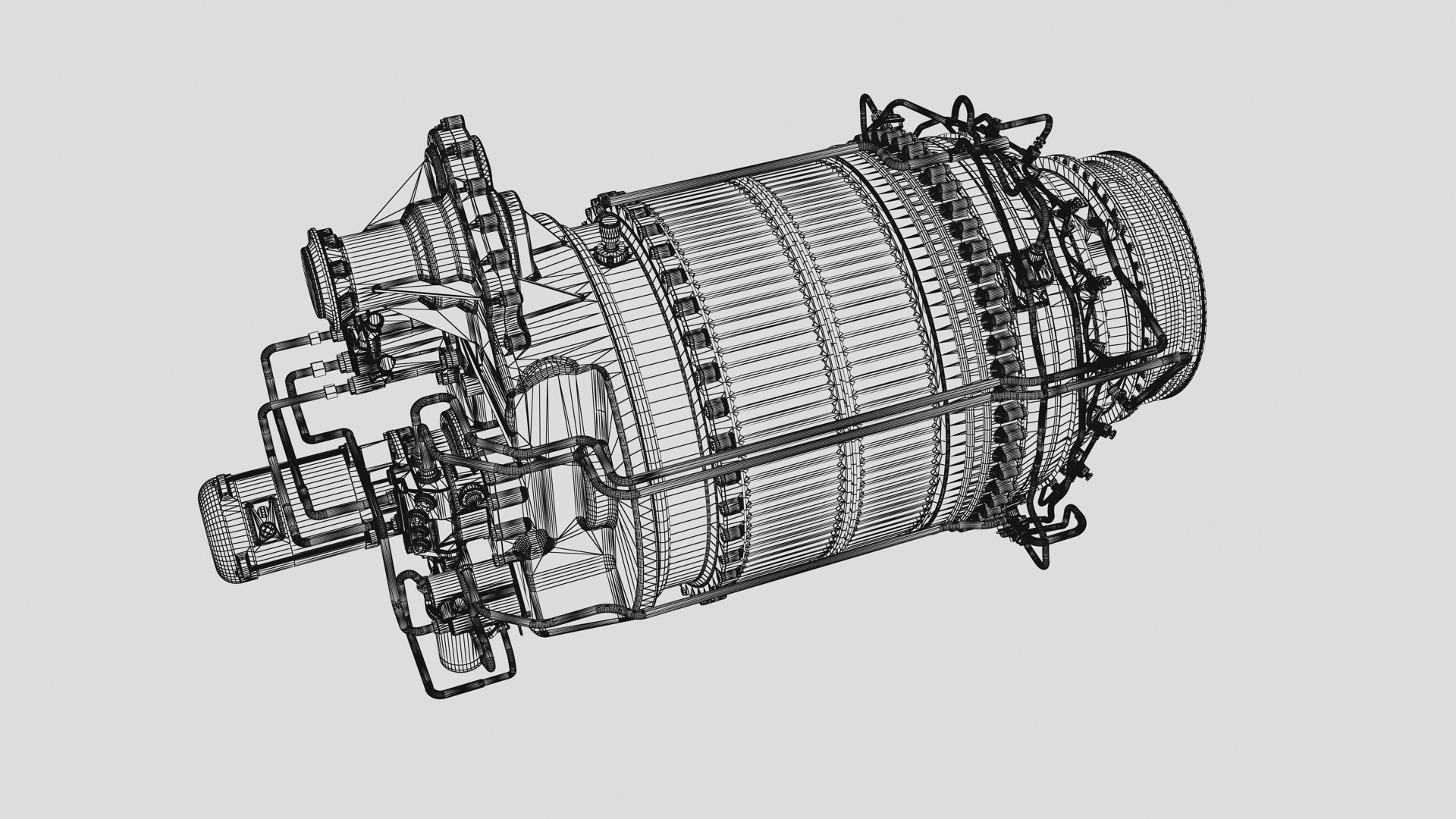 3D Turboshaft Engine Model - TurboSquid 1990244