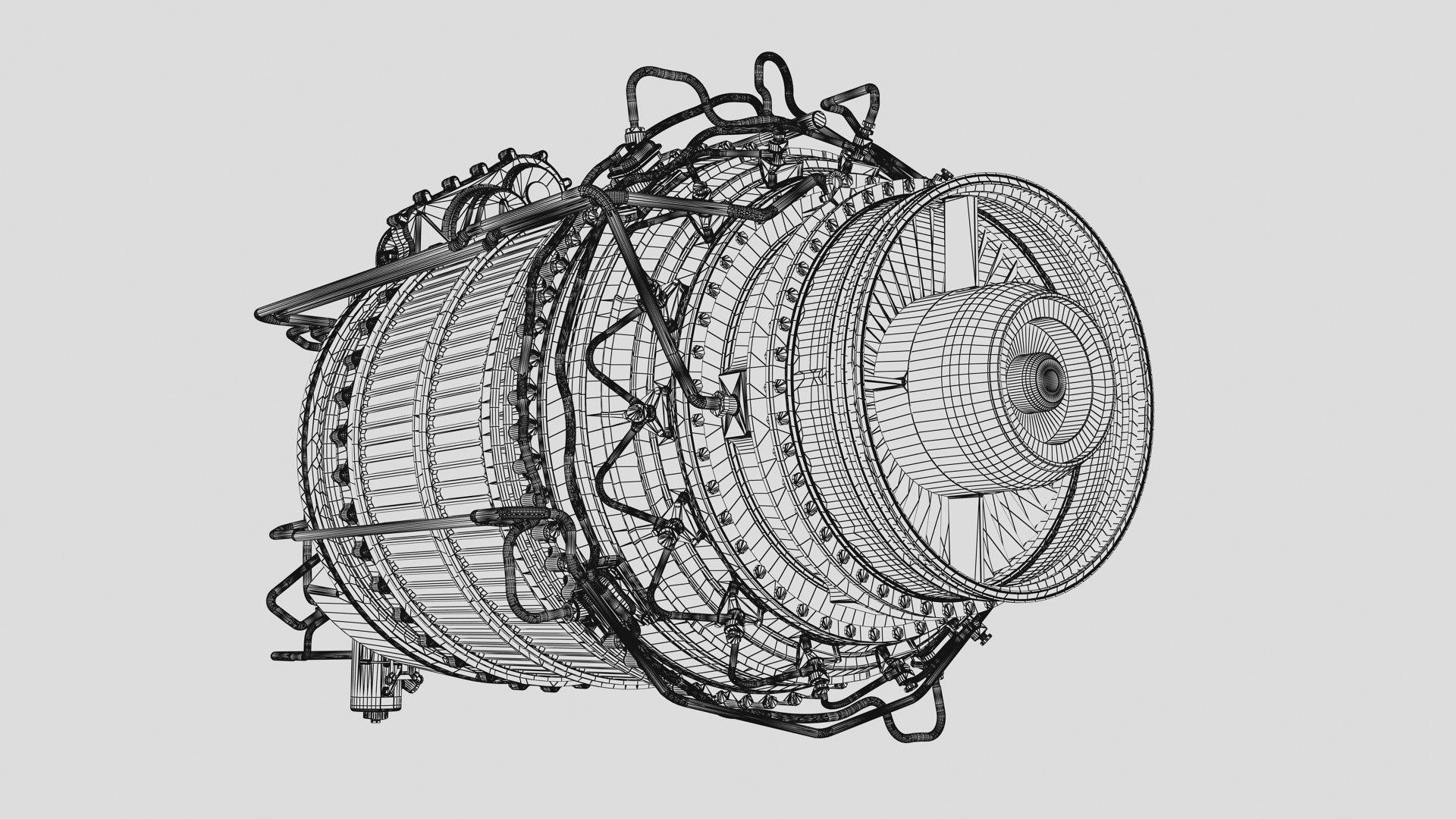3D Turboshaft Engine Model - TurboSquid 1990244