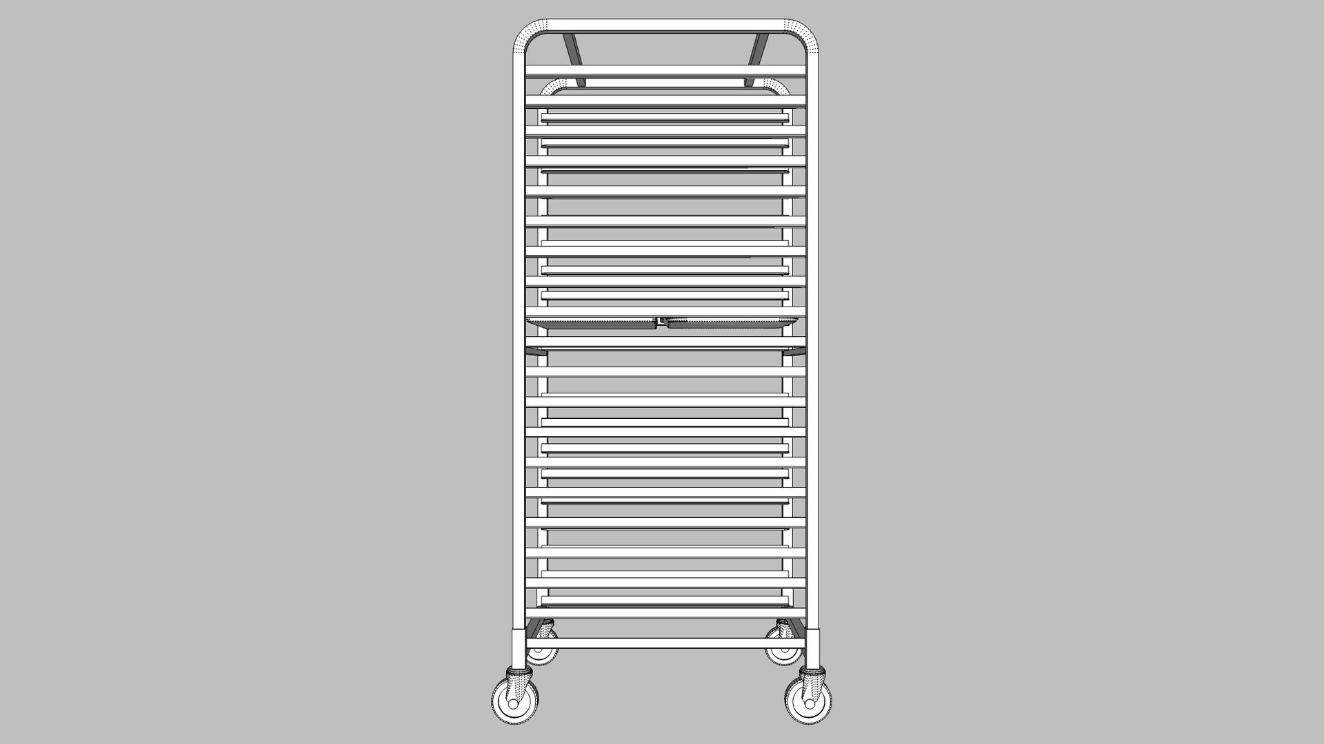 Sheet Tray Rack Style 3d C4d