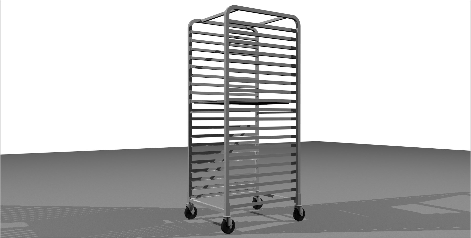 Sheet Tray Rack Style 3d C4d