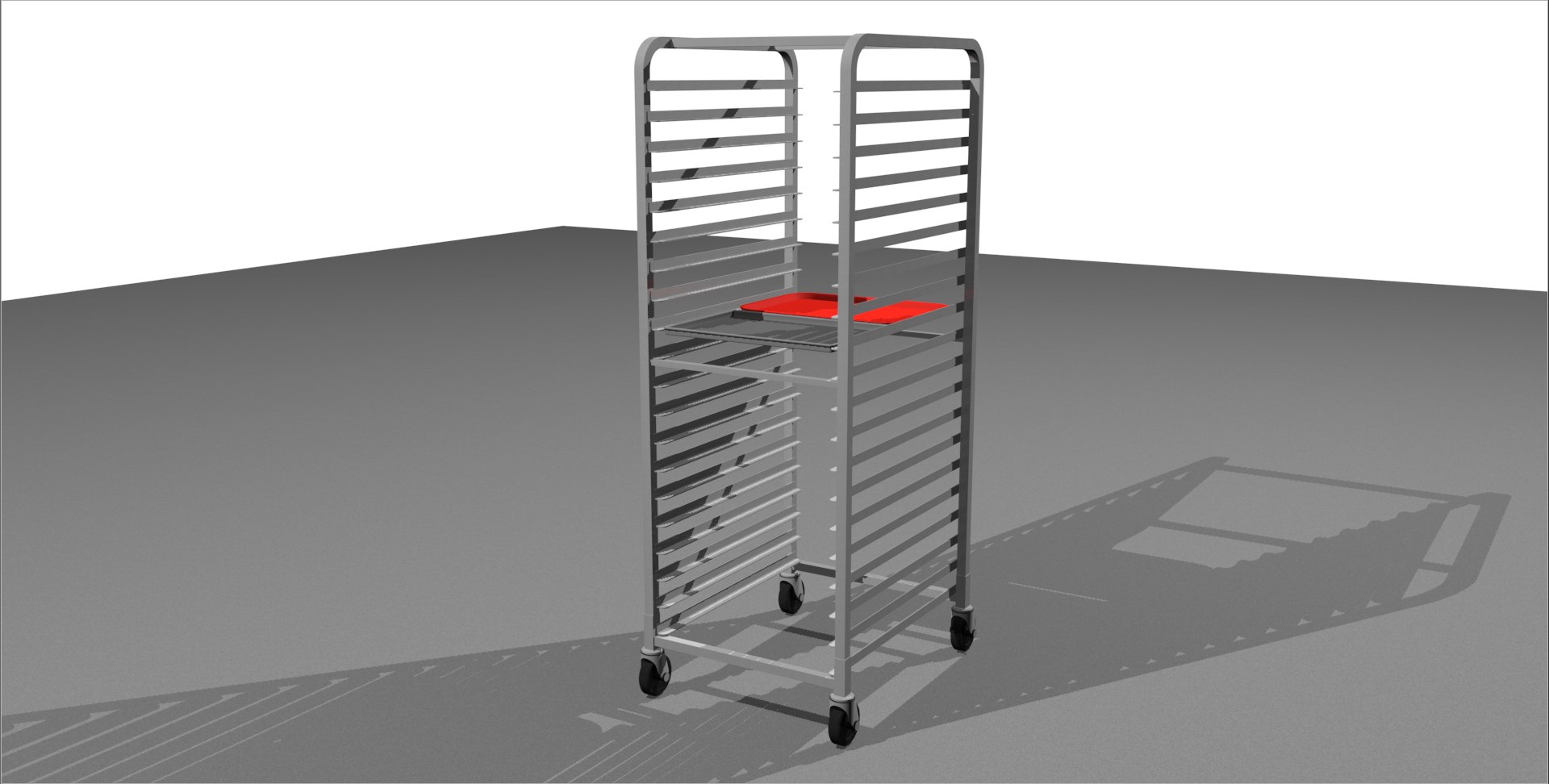 Sheet Tray Rack Style 3d C4d