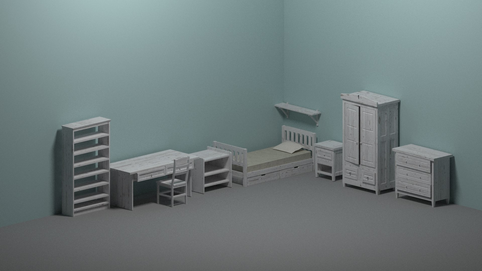 3D Room Furniture Model - TurboSquid 1261985