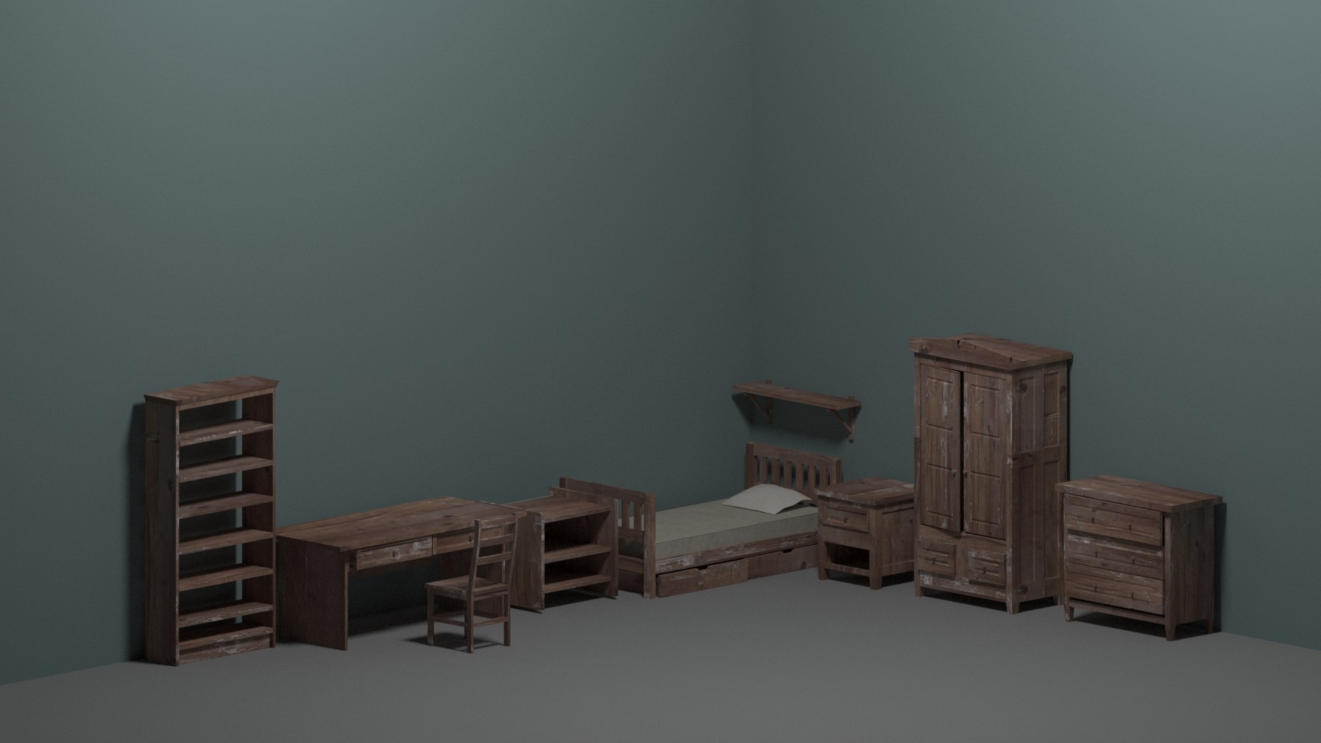 3D Room Furniture Model - TurboSquid 1261985