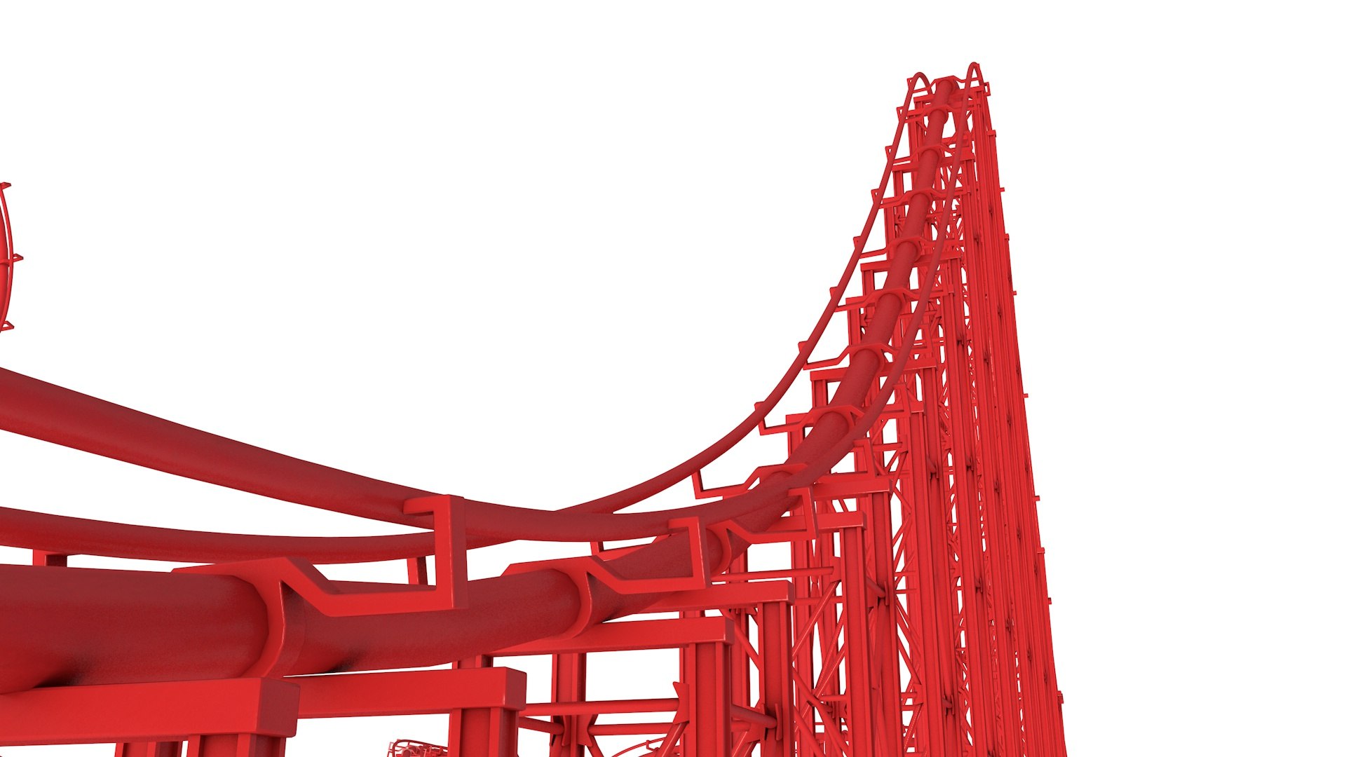 3D Roller Coaster Track - TurboSquid 1881339