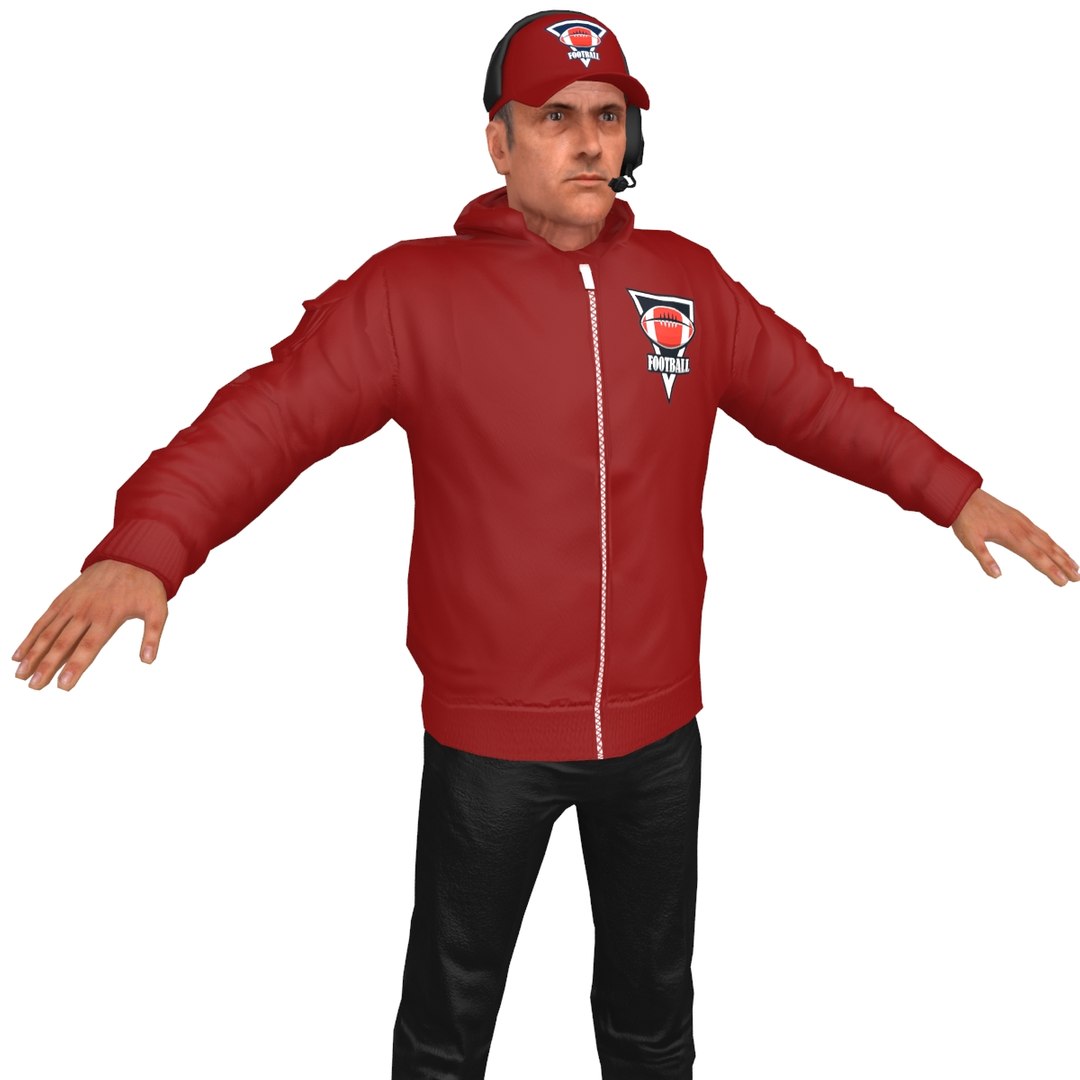 American Football Coach 4 Model - TurboSquid 1325668