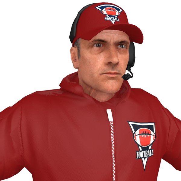 American football coach 4 model - TurboSquid 1325668