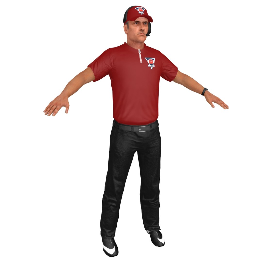 American Football Coach 4 Model - TurboSquid 1325668