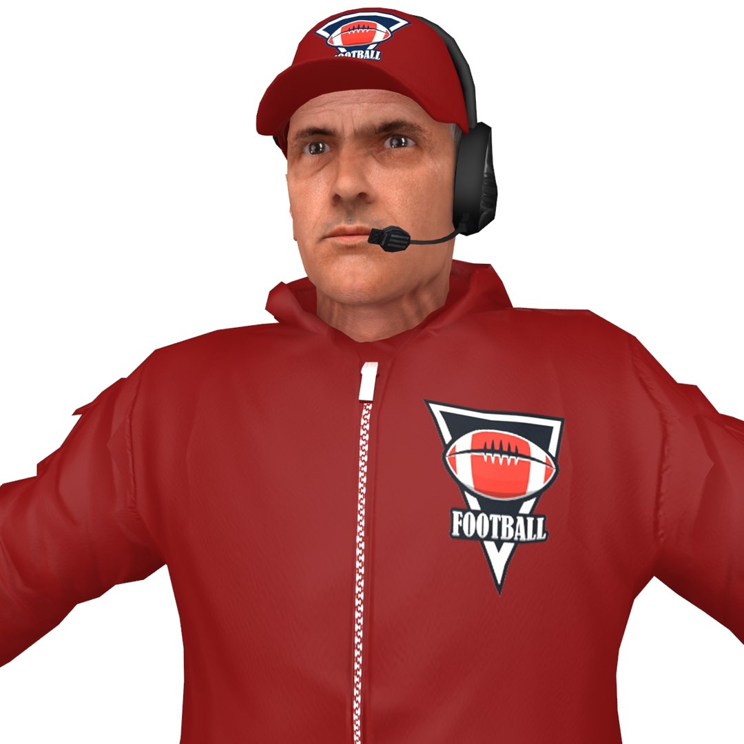 American football coach 4 model - TurboSquid 1325668