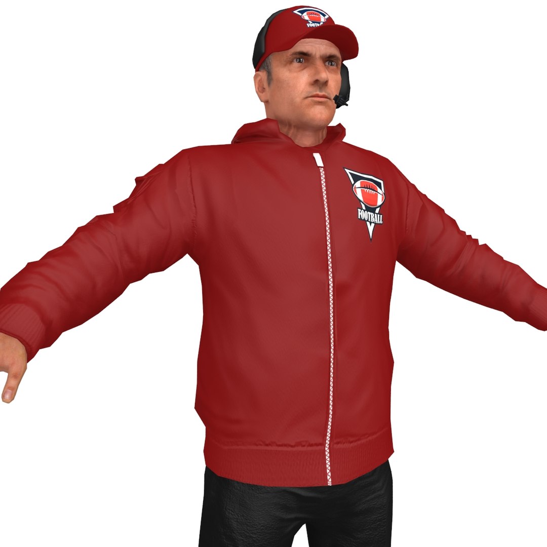 American Football Coach 4 Model - TurboSquid 1325668