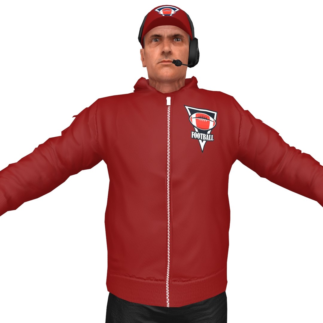 American Football Coach 4 Model - TurboSquid 1325668