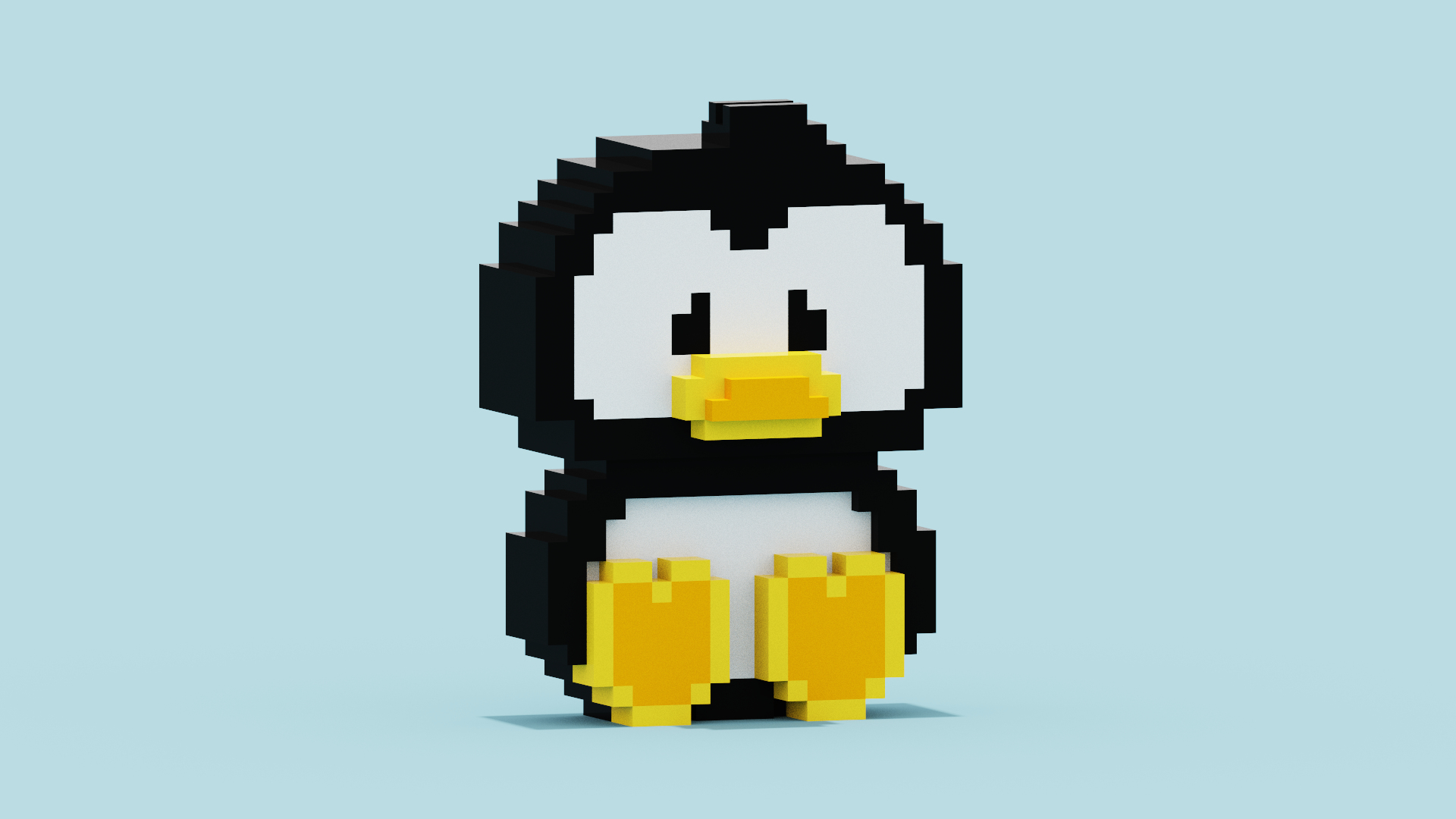 Voxel Penguin 3D - TurboSquid 1990138
