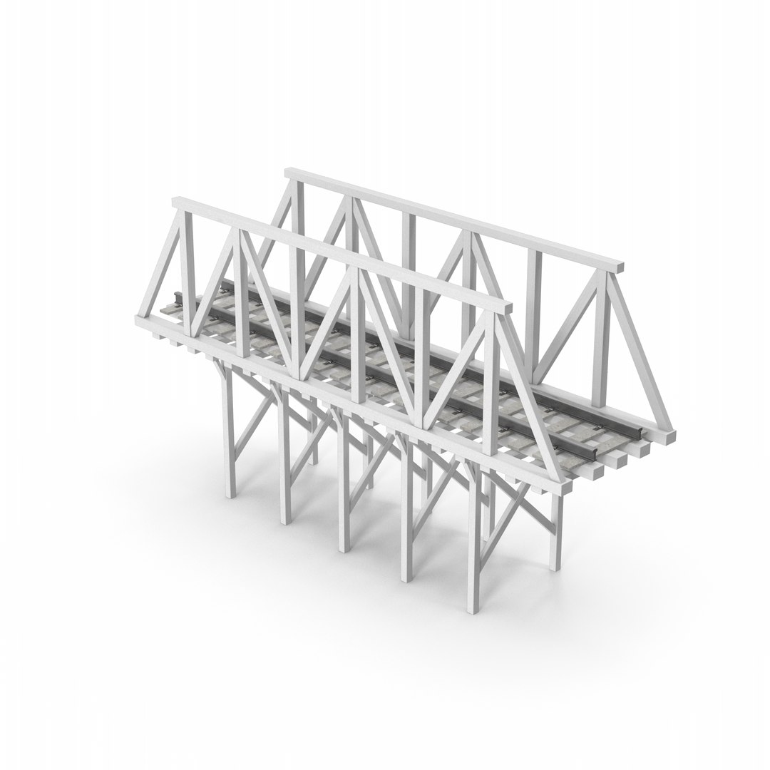 3D Railroad Bridge Model - TurboSquid 2119901