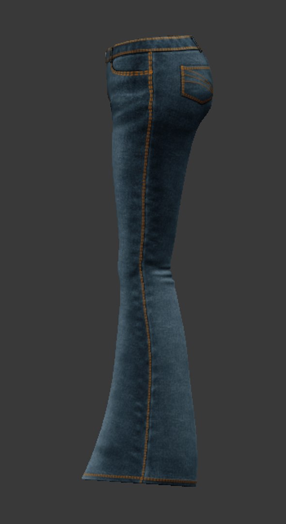 Jeans Flared 3D - TurboSquid 1172023