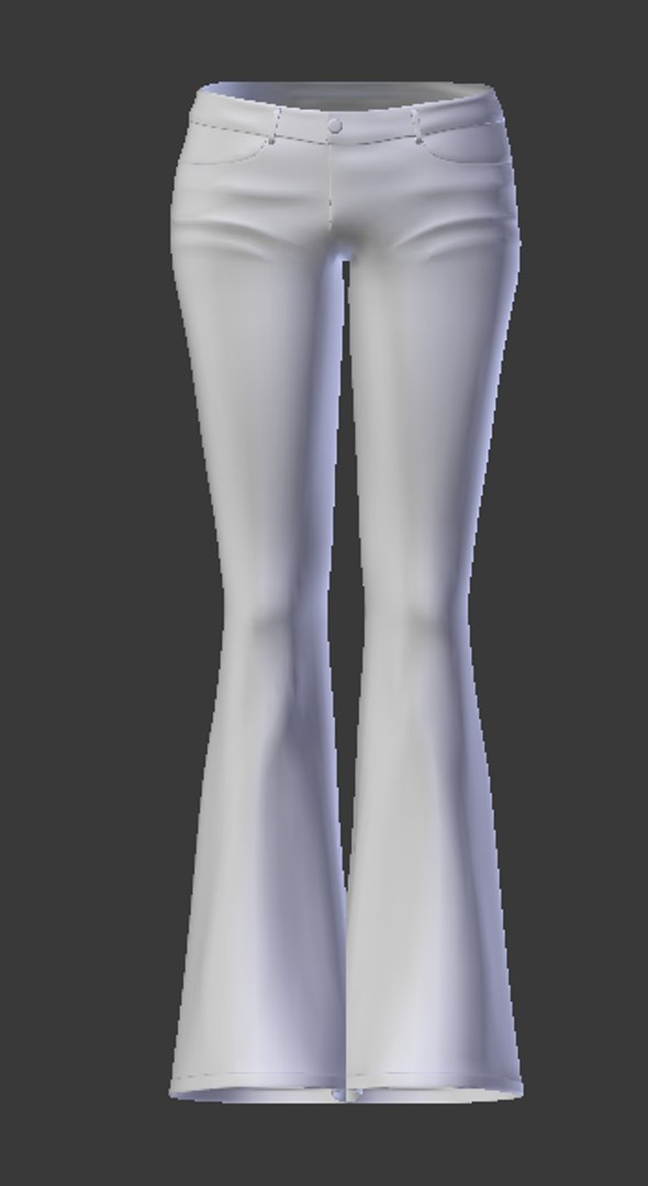 Jeans Flared 3D - TurboSquid 1172023