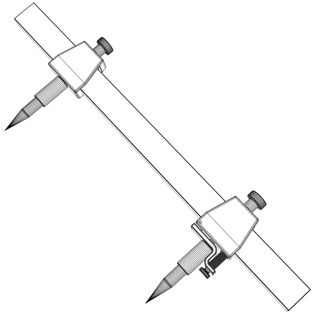Beam Compass 3D Model - TurboSquid 1300740