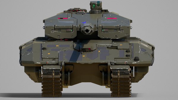 modelo 3d MBT de próxima generación - TurboSquid 2254787