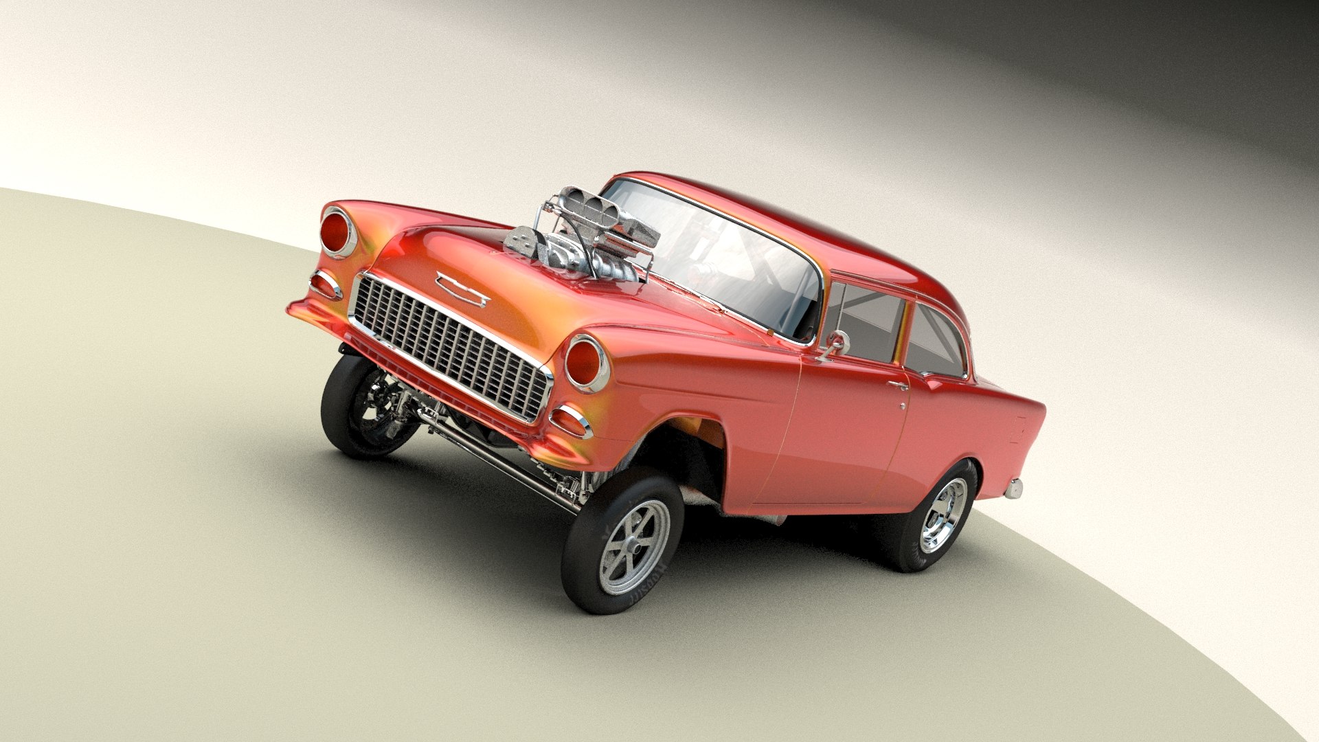3D Chevrolet 1955 Gasser Dragster - TurboSquid 2369129
