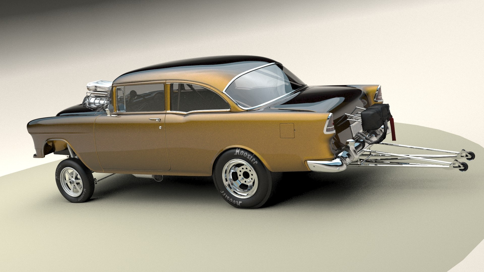 3D Chevrolet 1955 Gasser Dragster - TurboSquid 2369129