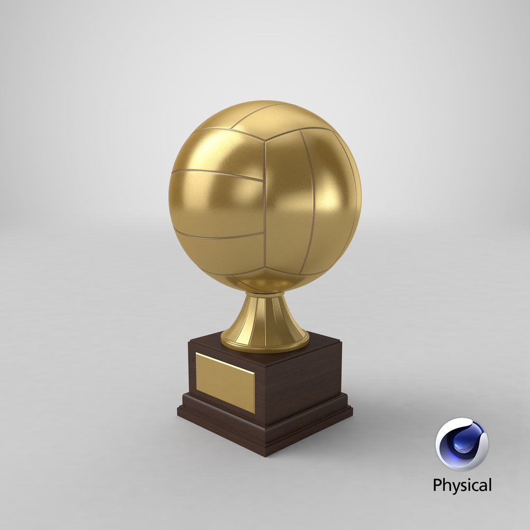 Volleyball Trophy 3D Model - TurboSquid 2109637