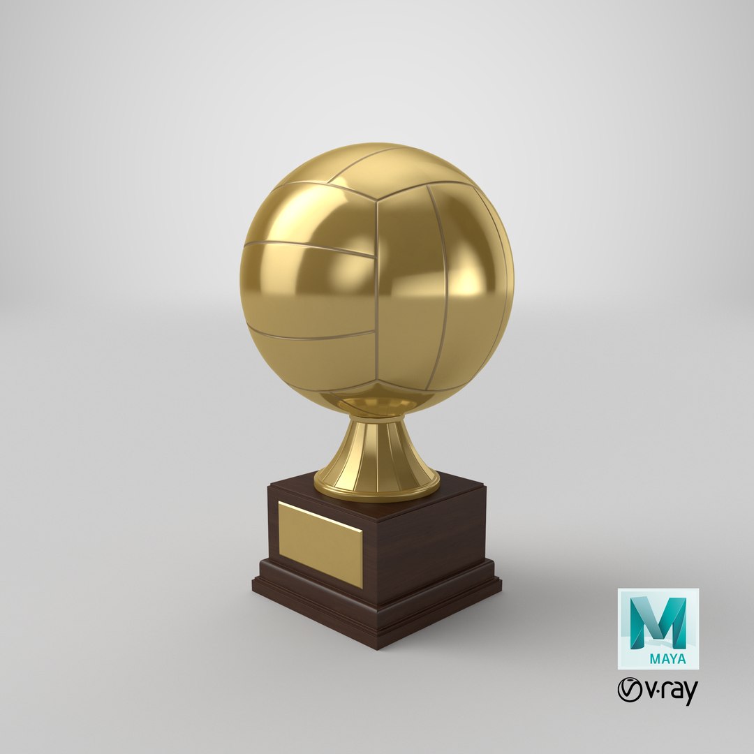 Volleyball Trophy 3D Model - TurboSquid 2109637