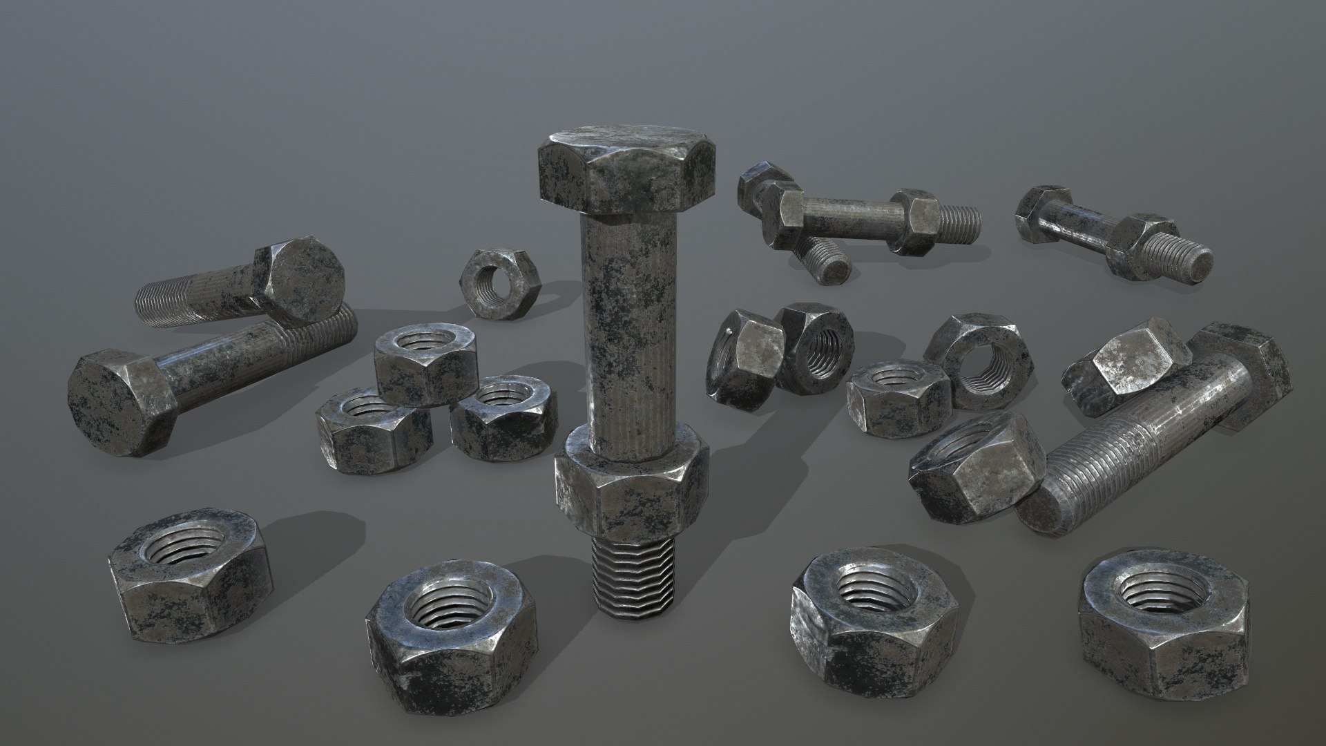 Bolts screw gib 3D model - TurboSquid 1507549