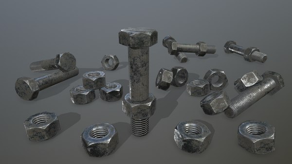 Bolts screw gib 3D model - TurboSquid 1507549