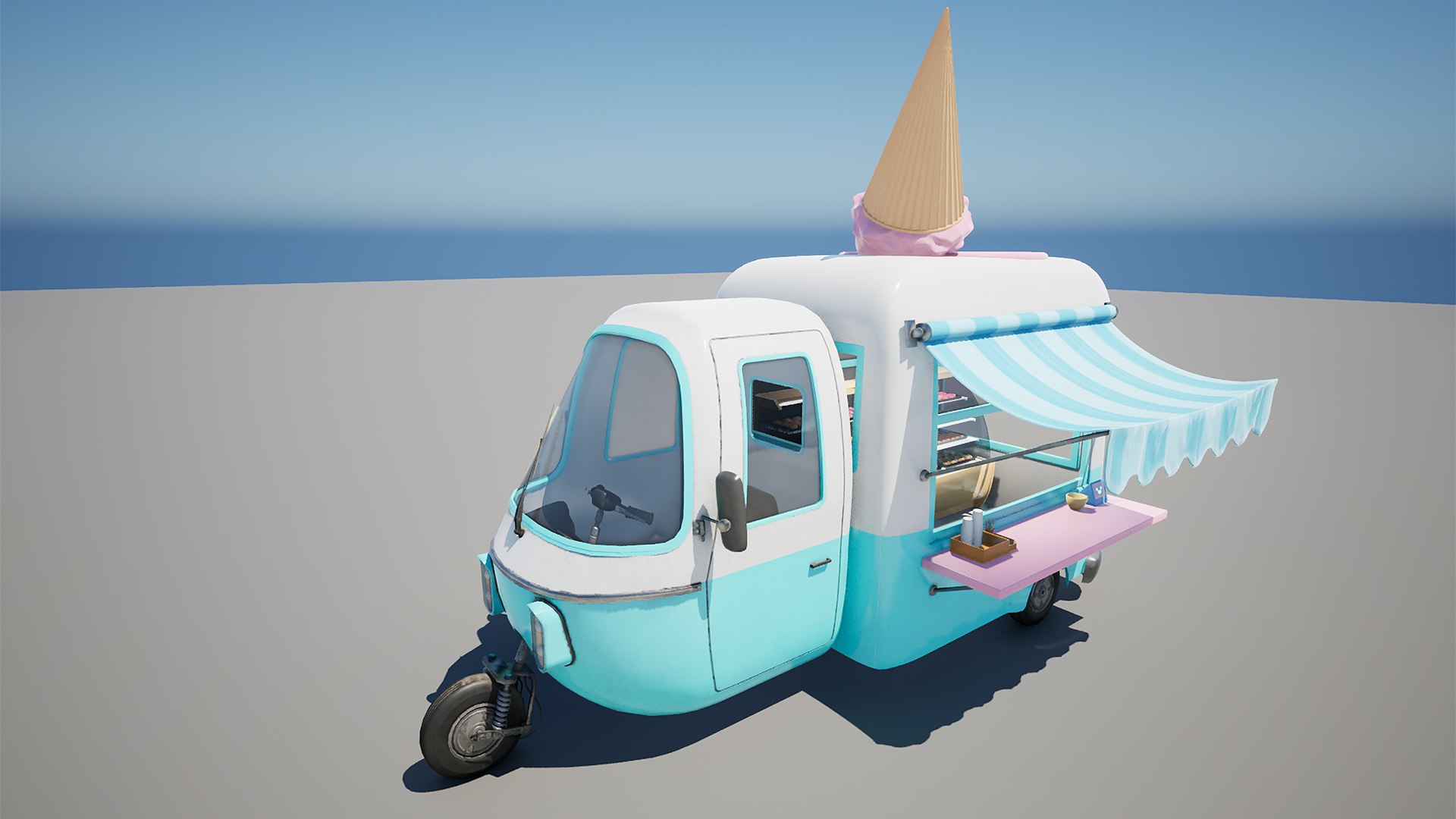 3D Model Ice Cream Van - TurboSquid 2263126