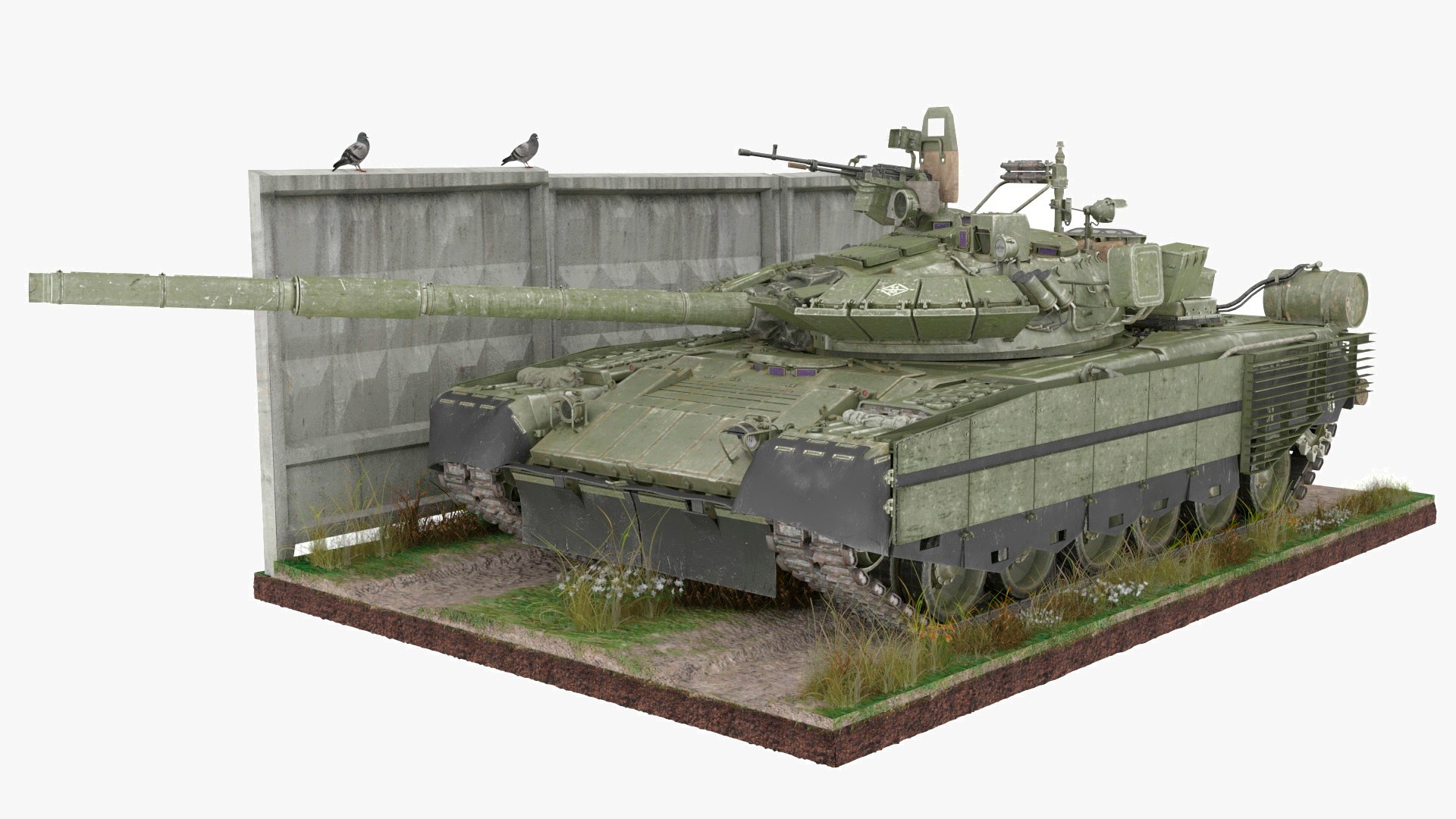 3D T-80BVM Model - TurboSquid 2257873