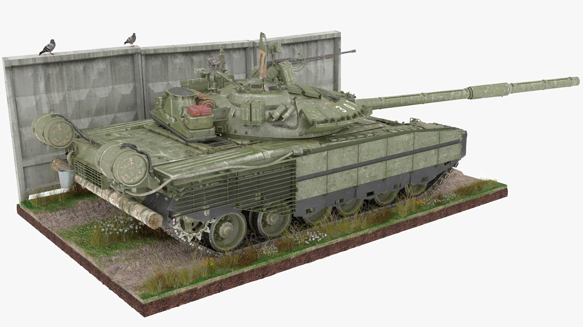 3D T-80BVM Model - TurboSquid 2257873