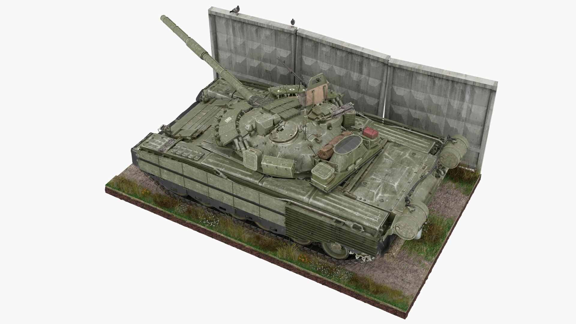 3D T-80BVM Model - TurboSquid 2257873