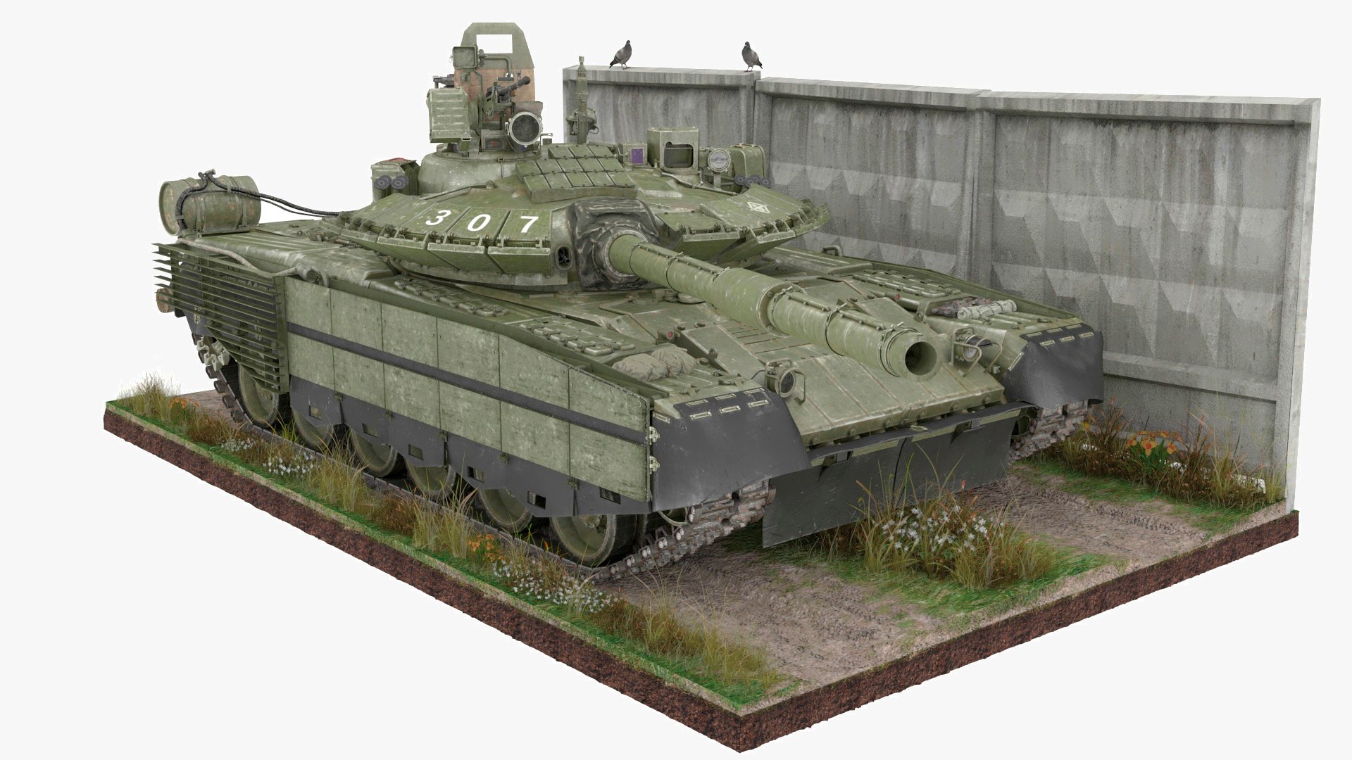 3D T-80BVM Model - TurboSquid 2257873