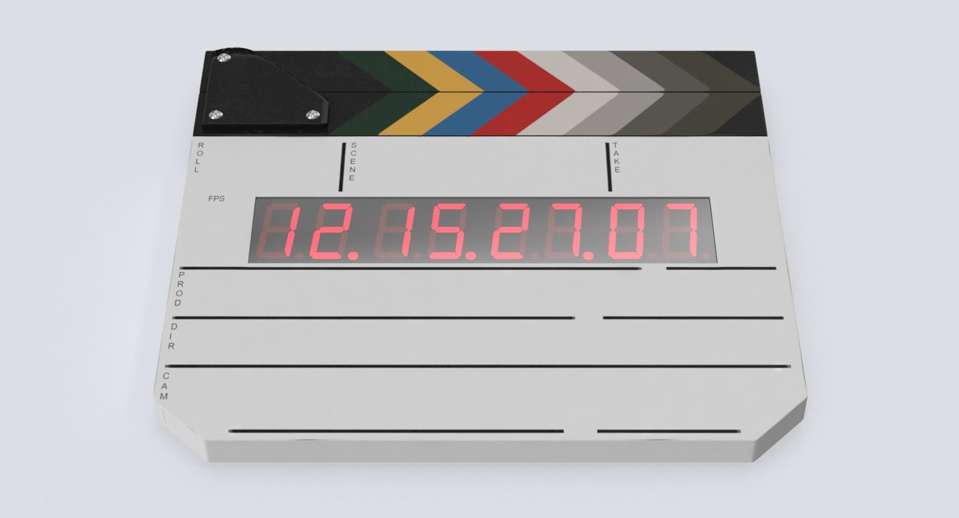 Digital Film Slate 3d Model