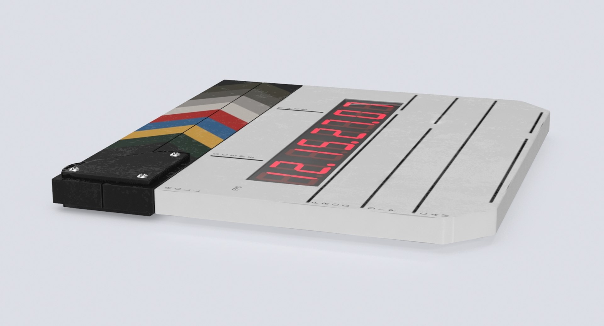 Digital Film Slate 3d Model