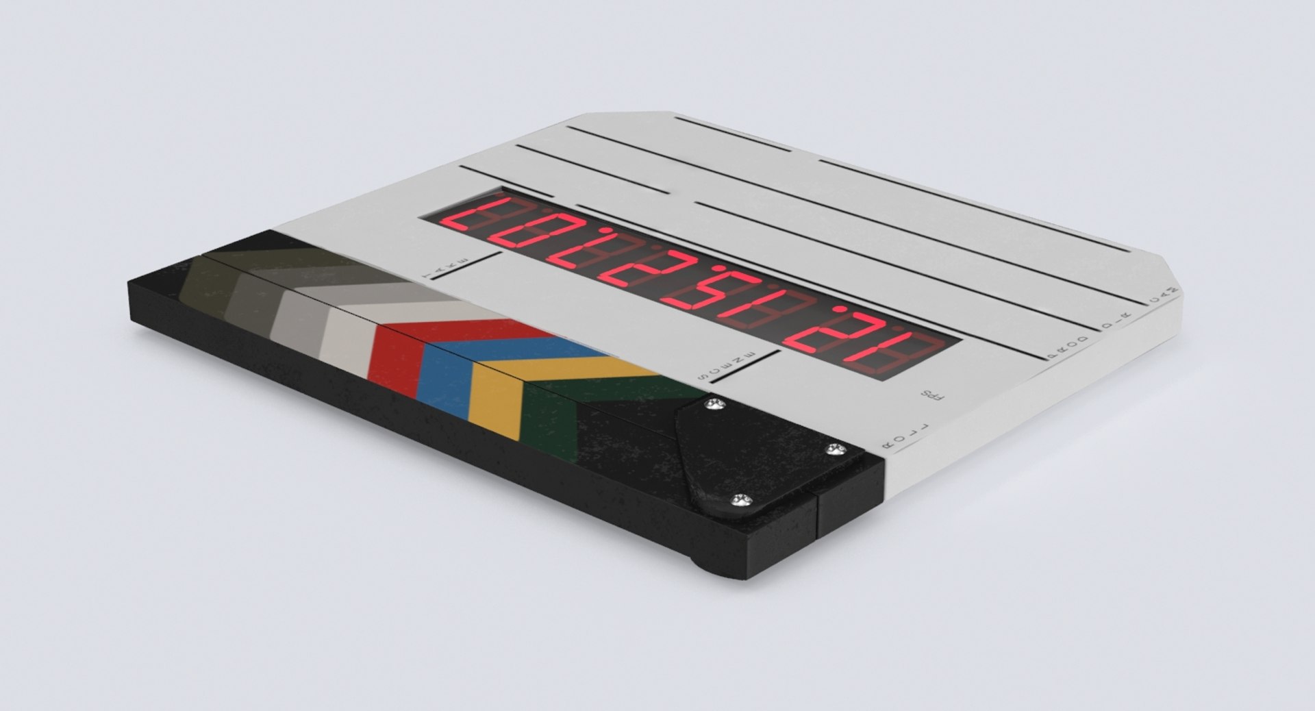 Digital Film Slate 3d Model