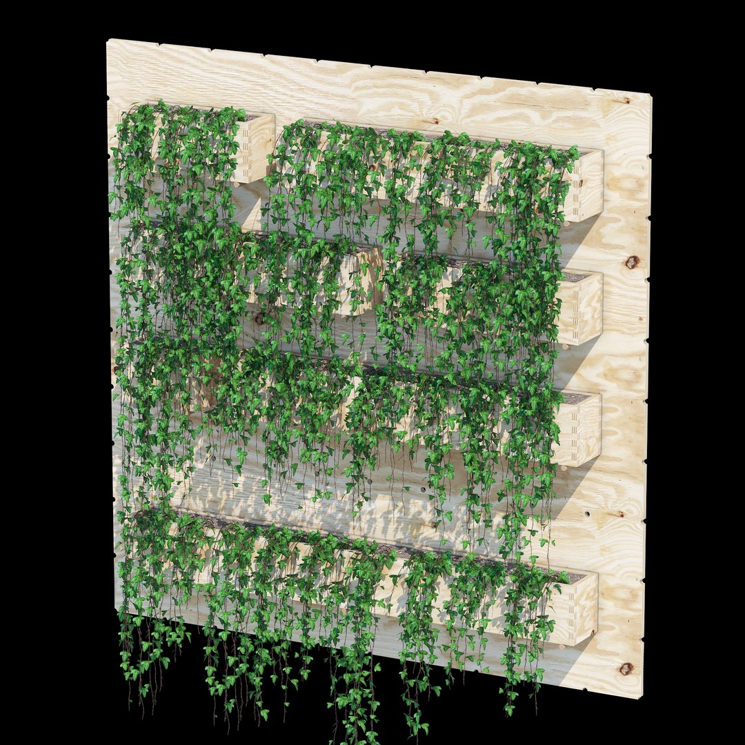 3D planter box ivy model - TurboSquid 1518284