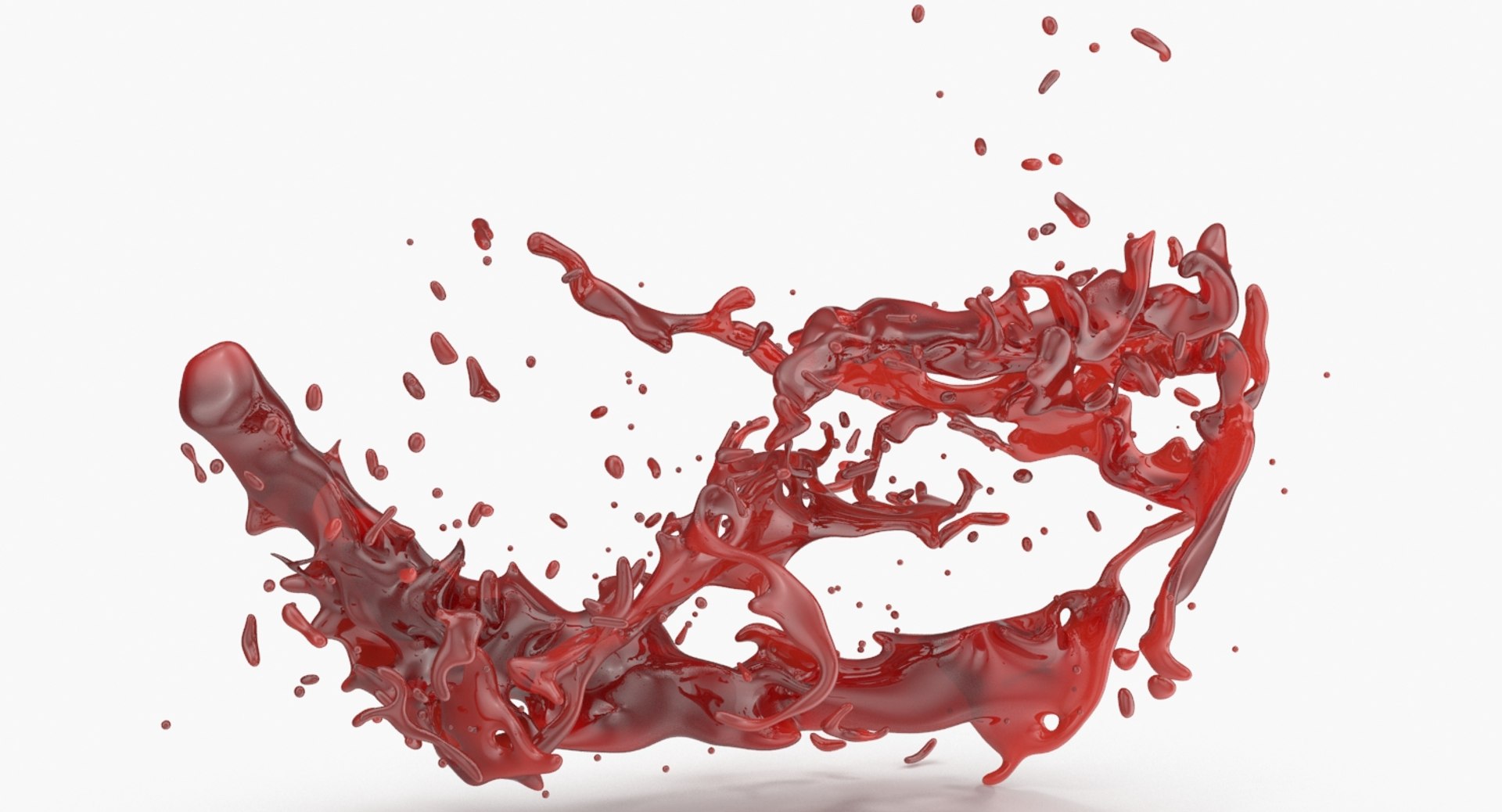 Realistic Blood Splash Model - TurboSquid 1211429